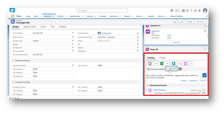 How To Log Activity In Salesforce